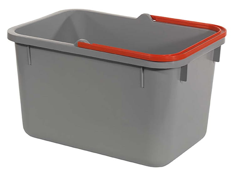 Numatic 17-Liter Eimer, grau mit farbcodiertem Henkel (rot) | ZUBEHÖR | Der Reinigungsmarkt für ...